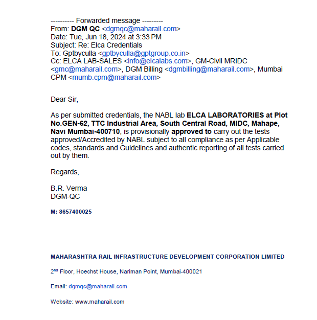 Approvals - Elca Labs